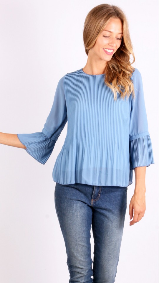 Pleated Fabric Top
