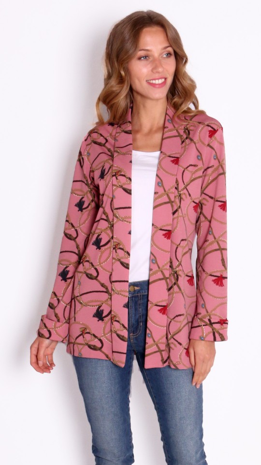 Chain Printed Blazer